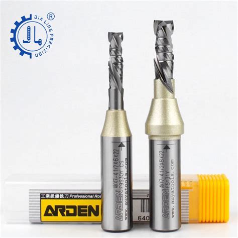 Arden 복합 나선형 라우터 비트 카바이드 Cnc 라우터 비트 목공 밀링 커터 목재 더블 베니어 커팅 나이프 8mm