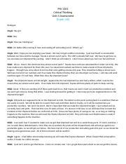 Unit II Assessment PHI 1301 Critical Thinking 2022 Docx PHI 1301