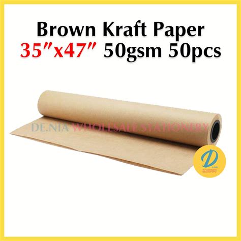 Mahjong Paper 31”x31” Brown Kraft Paper 35”x47” 50g Kertas Majong