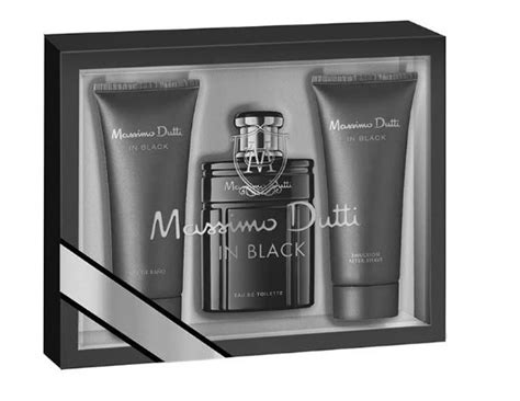 Massimo Dutti In Black Eau De Toilette 100ml Gel Baño 75 Ml After