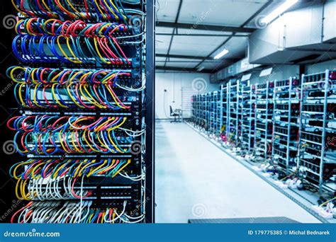 Bitcoin And Crypto Mining Farm Big Data Center Stock Image Image Of Ebusiness Altcoin 179775385