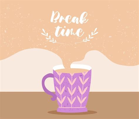 Premium Vector Break Time Coffee