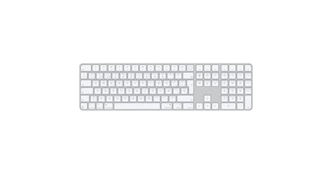 Apple Magic Keyboard Mit Touch Id Und Ziffern­block Silberweiß Es