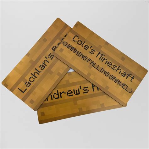 Minecraft Inspired T Minecraft Sign Minecraft Birthday Etsy