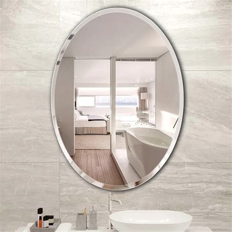 Овальное зеркало в интерьере ванной комнаты - COLLECTION-DESIGN.RU