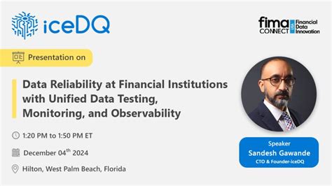 Icedq On Linkedin Datareliability Fima2024 Icedq