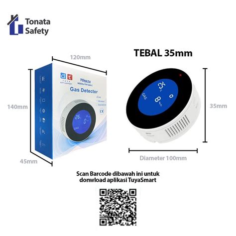 Jual Baru Smart Wifi Gas Detector Pendeteksi Gas Dan Suhu Lpg Bocor