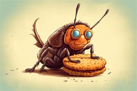Premium Photo Generative Ai Sick Cockroach Attempting To Climb Onto A