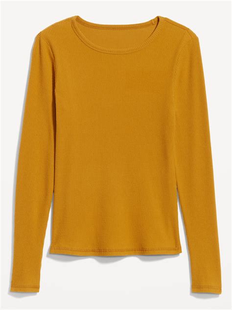 Plush Long Sleeve Crew Neck T Shirt Old Navy