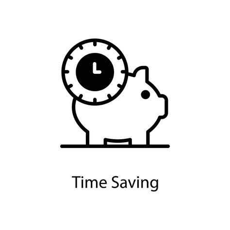 Time Saving Vector Outline Business And Finanace Style Icon Eps 10 17016823 Vector Art At Vecteezy