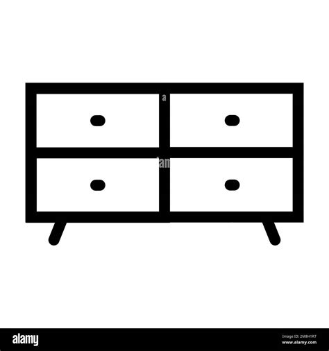 Bookshelf Icon Line Isolated On White Background Black Flat Thin Icon On Modern Outline Style