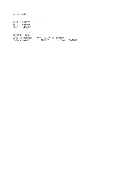 Candle Color Codes Pdf