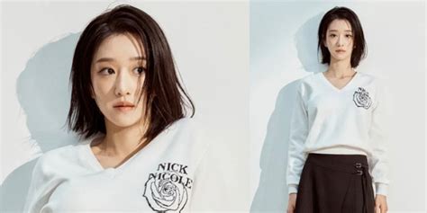 감독이 8시간 설득 캐스팅 수락한 여신 미모 여배우 우아한 V넥 스웻 셔츠룩 뷰티는 내운명