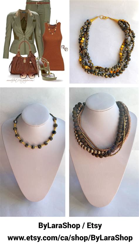 Gemstone Statement Necklace Wedding Jewelry Iris Apfel Plus Size