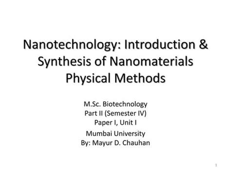 Synthesis Of Nanomaterials Pdf Chemistry Science