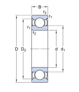 6310-2Z/C3 подшипник SKF