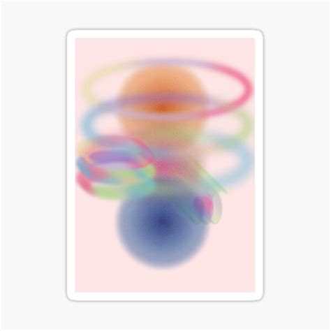 Gradient Aura Art Sticker For Sale By Nokom Redbubble