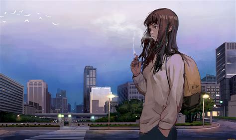 Обои Аниме Город Улицы Интерьер Здания обои для рабочего стола фотографии аниме город