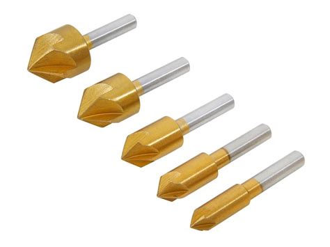 Hss Titanium Countersink Bit Set 5 Piece Clarke Fencing