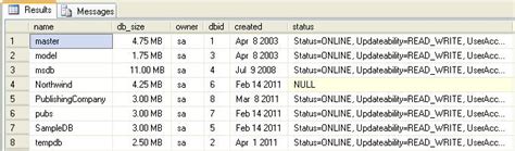 Find All The Database Name In Sql Server ~ Free Tip Tutorials And