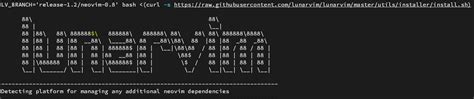 error while lunarvim installation `unknown flag u ` read workaround