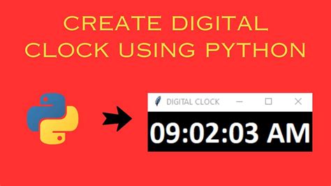 Creating A Digital Clock In Python Python GUI Tutorial YouTube