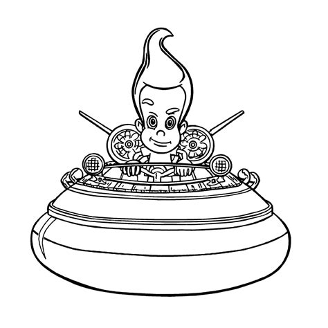 Jimmy Neutron Coloring Pages Books Free And Printable