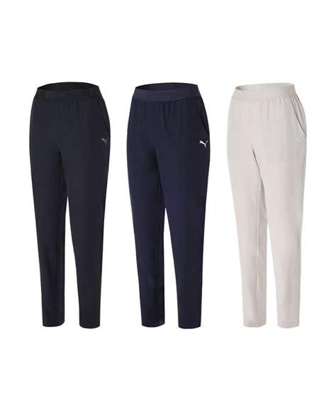 포스티 푸마바디웨어 여성 홈웨어 조거핏 우븐 사방스판 팬츠 1종택일