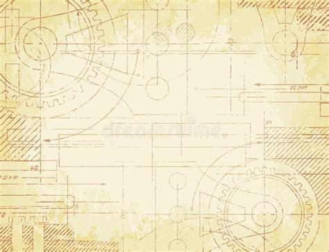 Technical Blueprint Stock Illustration Illustration Of Architecture