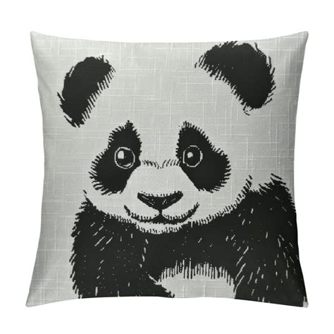 Onetech Just A Girl Who Loves Pandas Pillowcute Bady Panda Bear Pillow