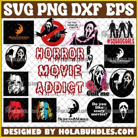 Horror Movies Bundle Pennywise Svg Bundle Horror Character Svg