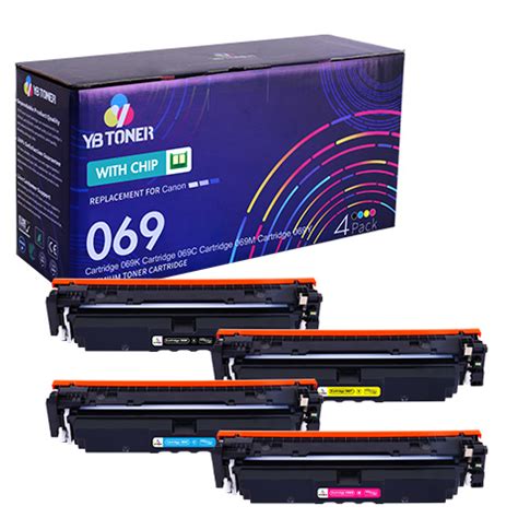 Canon 069 Toner Cartridge Set - KCMY - With Chip
