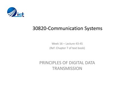 Week 16 Lecture 43 45 Warning Tt Undefined Function 32 30820 Communication Systems Week