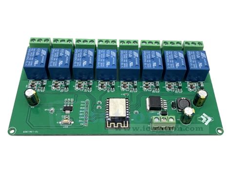 8 Channel ESP8266 Wireless WIFI Relay Module ESP 12F Development Board