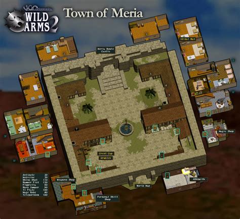 Wild Arms 2 Town Of Meria Map By Vgcartography On Deviantart