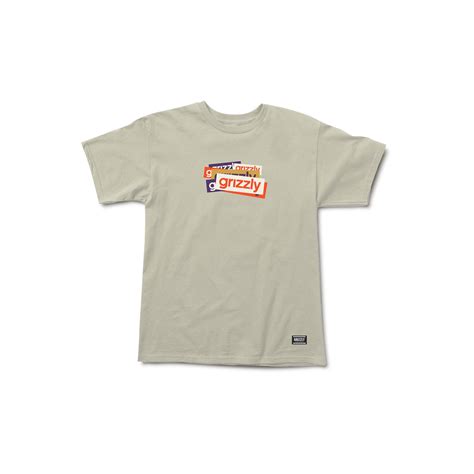 Overlap Ss Tee Cream Grizzly Griptape