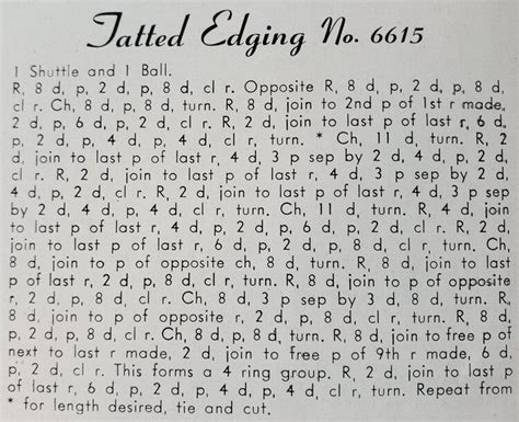 How To Convert Shuttle Tatting Patterns To Needle Tatting Patterns