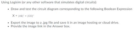 [solved] using logisim software simulates digital circuits draw test