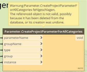 Dynamo Node Parameter CreateProjectParameterForAllCategories Randomly Fails