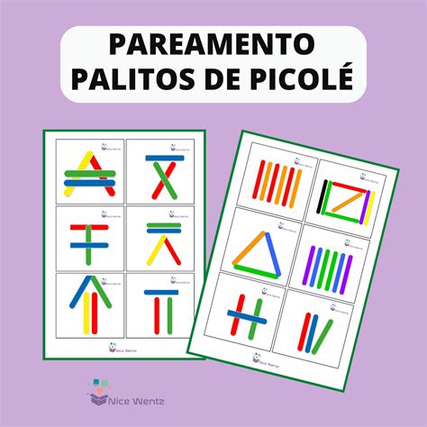 Pareamento palitos de picolé Nice Wentz