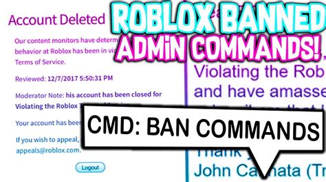 ROBLOX BANNED ADMIN COMMANDS DRAMA YouTube