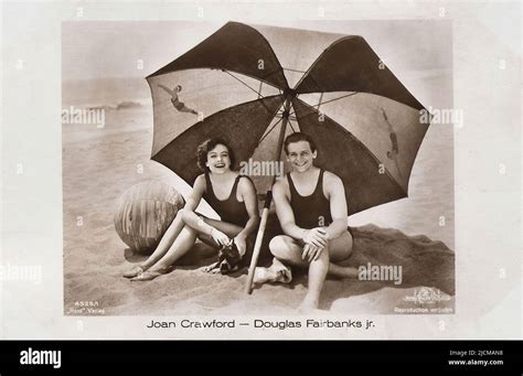Portrait Of Joan Crawford And Douglas Fairbanks Jr Silent Hollywood