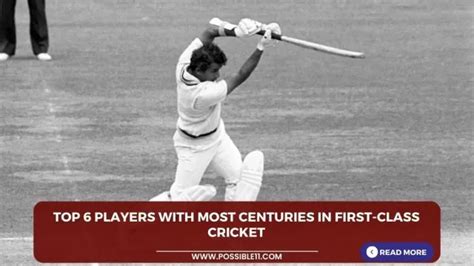 Top 6 Players With Most Centuries In First Class Cricket