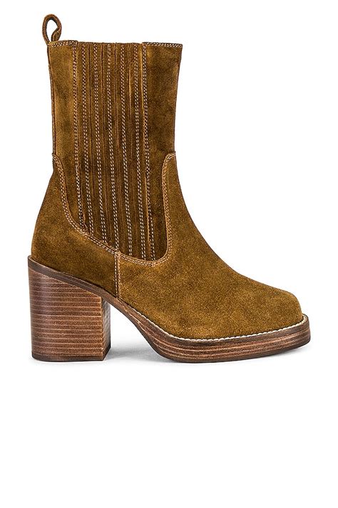Seychelles Sweet Escape Bootie In Cognac Suede Revolve