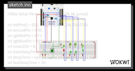 Rifal Azhar Permana 1103223069 48 Jumat Wokwi ESP32 STM32 Arduino