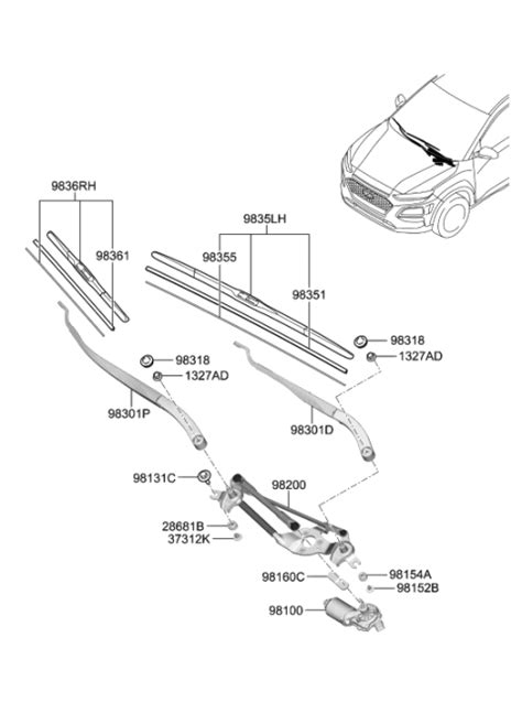 Windshield Wiper Hyundai Kona