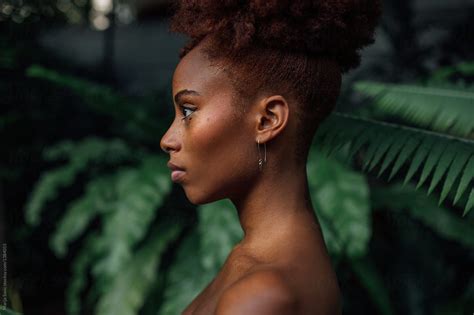 Beautiful Woman In Tropic Garden By Stocksy Contributor Marija Savic