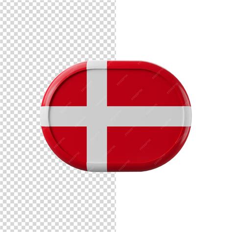 Premium Psd Flag Of Denmark Danish Flag 3d Illustration Denmark Flag 3d Illustration