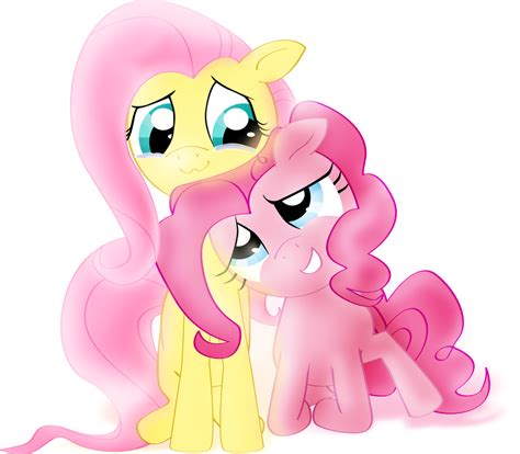 Come On I`m Here Fluttershy And Pinkie Pie By Nicolaykoriagin On