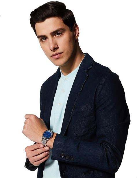 Buy Mathey Tissot Analog Blue Dial Men S Watch H Abu At Amazon In